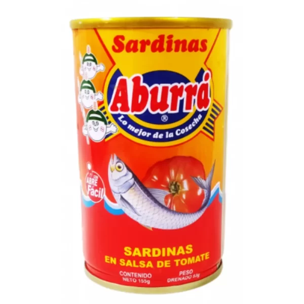 SARDINA PEQUEÑA ABURRA X 155 GR - Andina Comercio de Antioquia